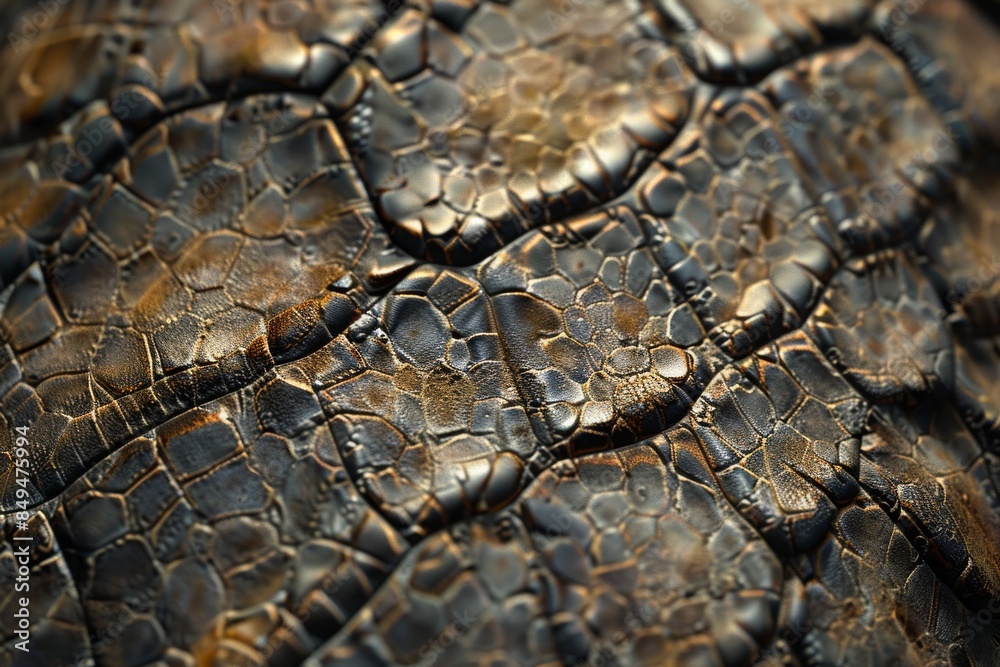 Explore the untamed rugged texture and distinct markings of a 3D ...