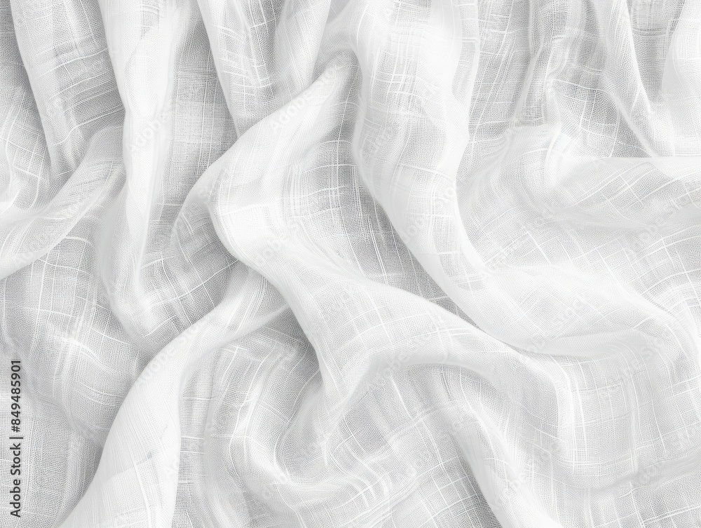 Seamless subtle white linen textile transparent background texture ...