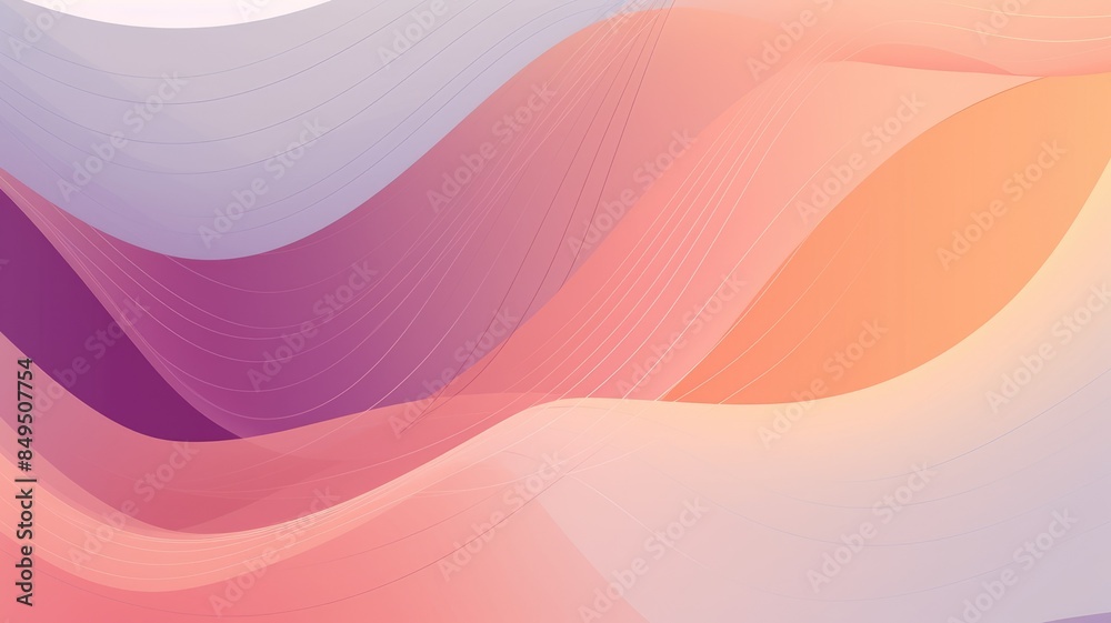 Abstract colorful wave pattern. A digital art background with smooth ...