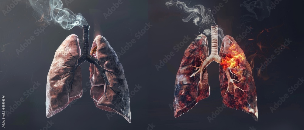 Visual Comparison of Healthy and Diseased Lungs: Impact of Smoking on ... Visual Comparison of Healthy and Diseased Lungs: Impact of Smoking on ...