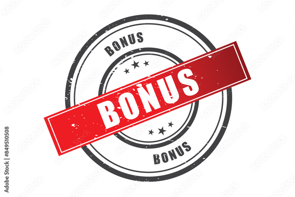 Bonus stamp seal Vector badge icon template, price stamp Stock Vector ...