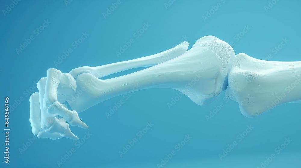 Human knee joint, specifically focusing on the bones. The femur, tibia ...