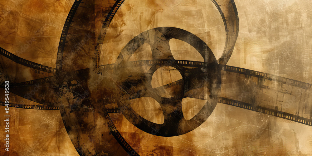 Vintage Film: Sepia tones, muted browns, and aged yellows create a ...