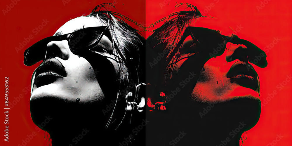 High Contrast: Utilizing stark contrasts like black and white or ...