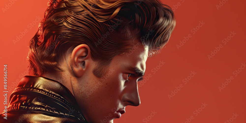 Hairstyle (Greaser Hair): A figure with greaser-style hair ...