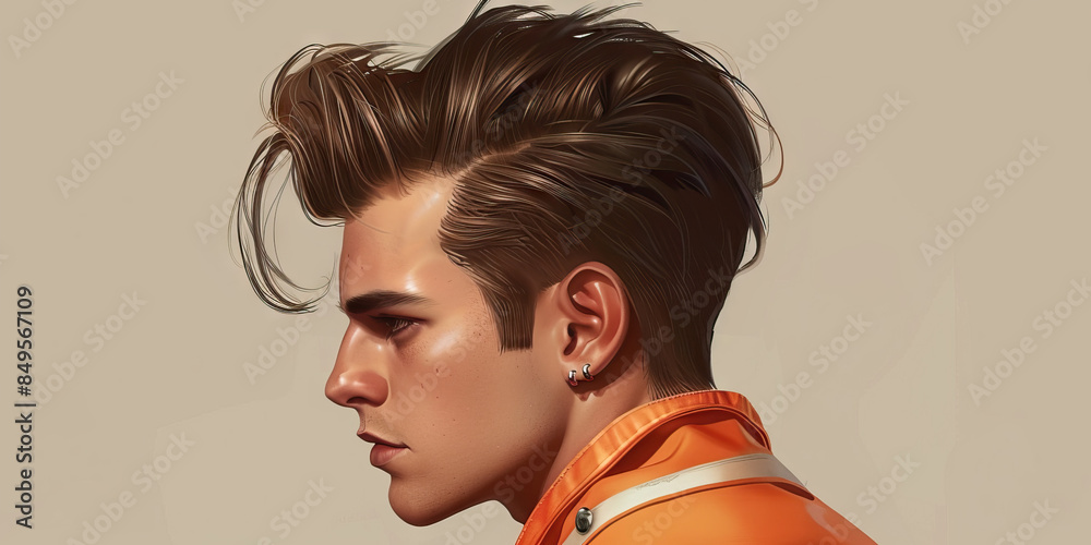 Hairstyle (Greaser Hair): A figure with greaser-style hair ...
