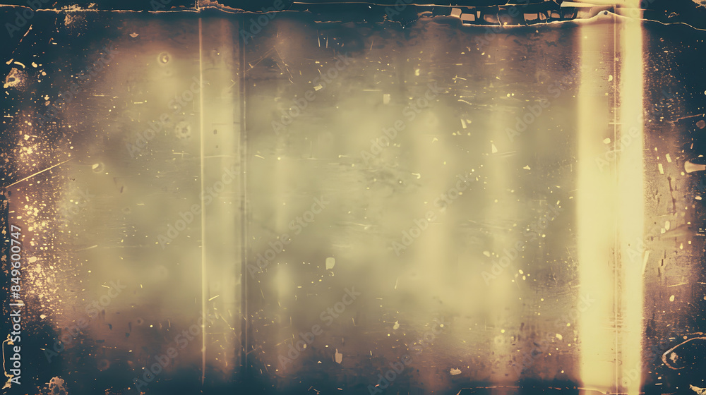 Vintage distressed old photo light leaks, film grain, dust and ...
