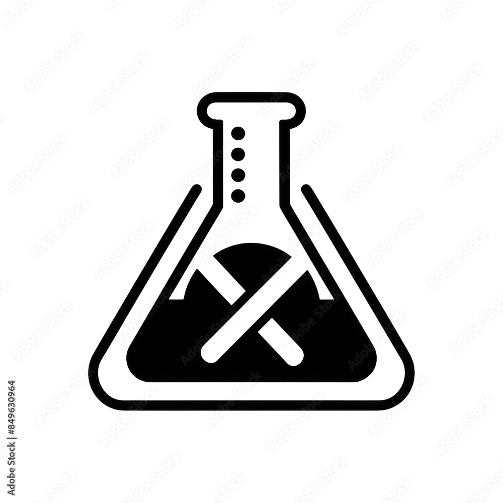 Chemical-Free Icon: Simple Outline Style for Free Preservative Food ...