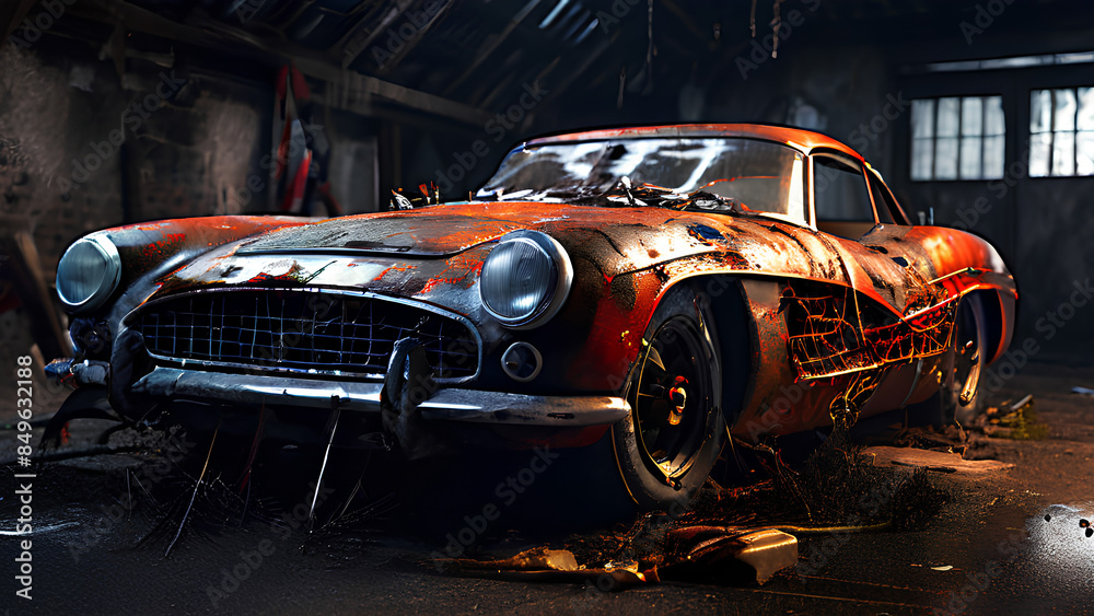 Rusted Rocket - AI operated ancient sports car as a Racer's Dream got ...
