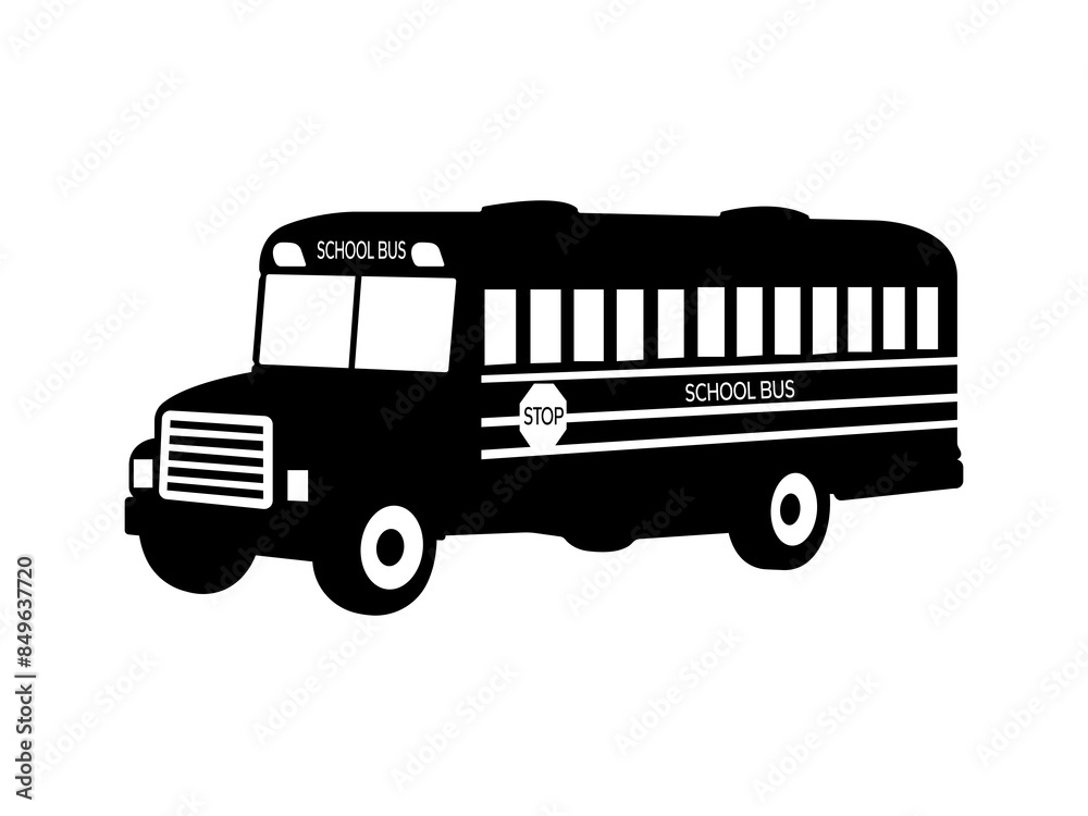 School Bus icon vector. School Bus vector design and illustration ...