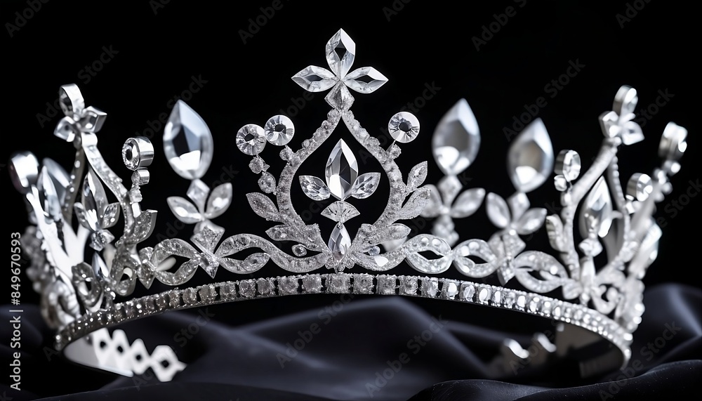 Diamond Silver Crown for Miss Pageant Beauty queen Contest, Crystal ...