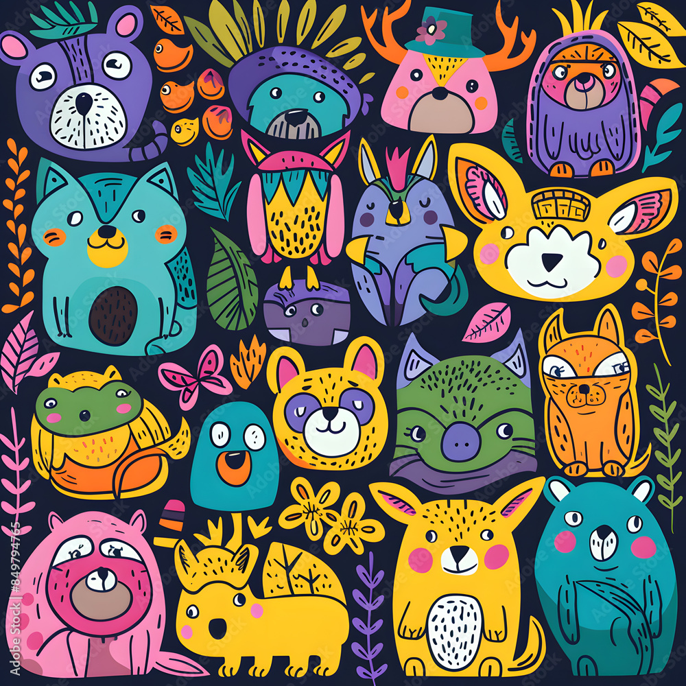 cartoon illustrator card or background . Stock Illustration | Adobe Stock