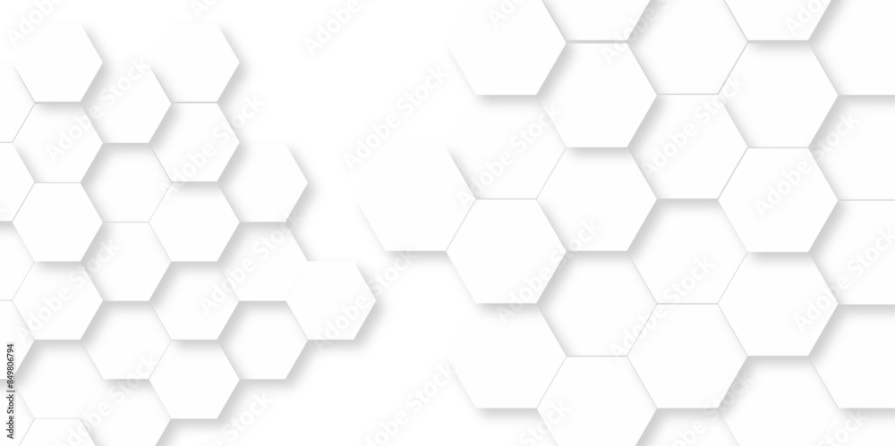 White Hexagonal Background. Luxury White Pattern. wallpaper ...