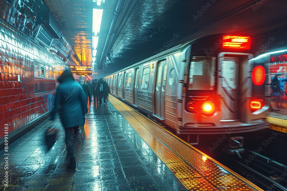 subway travel people transportation station metro city platform urban ...