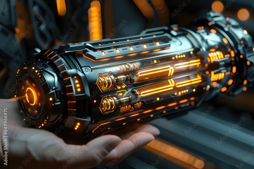 Titanic Power Unit in Midnight Black with Dazzling Yellow Bolt Patterns ...