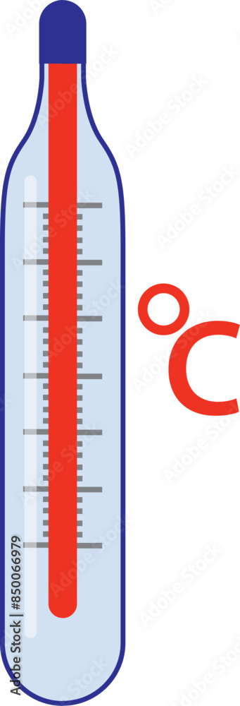 Thermometer vector icon. hot temperature meter logo symbol. fever temp ...