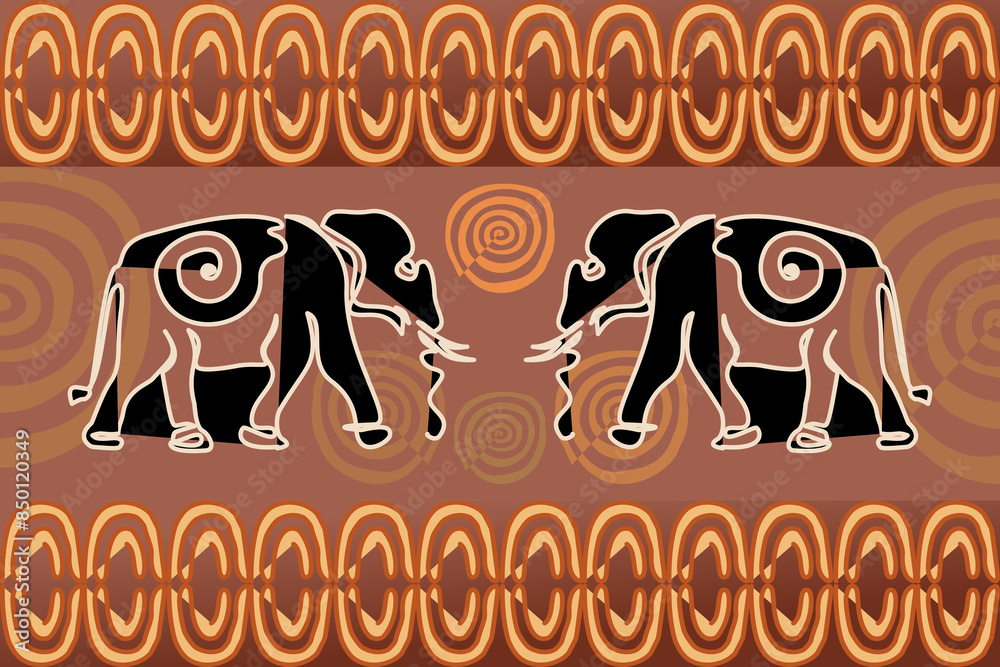 elephants pattern,seamless ,Traditional ethnic,thai pattern, fabric ...