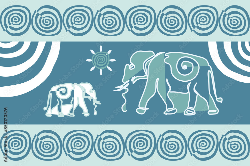 elephants pattern,seamless ,Traditional ethnic,thai pattern, fabric ...