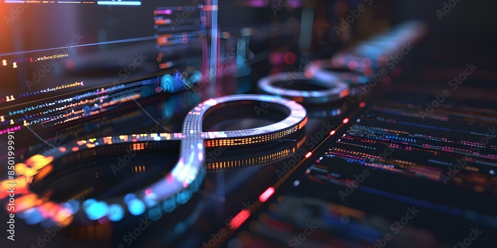 Infinity symbol represents software development operations System ...