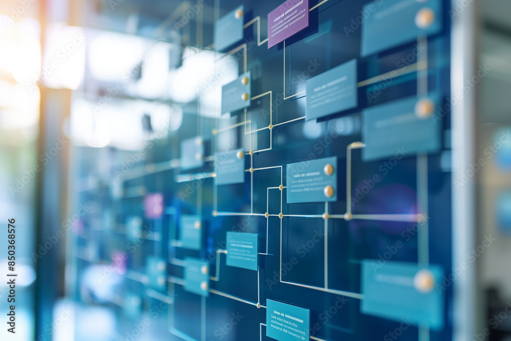 Projected on a virtual screen, the organizational infrastructure ...