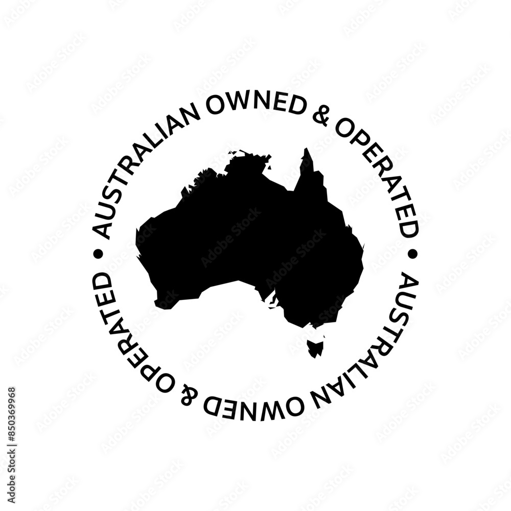 Australian Owned and Operated Icon Set. Australian Owned and Operated ...