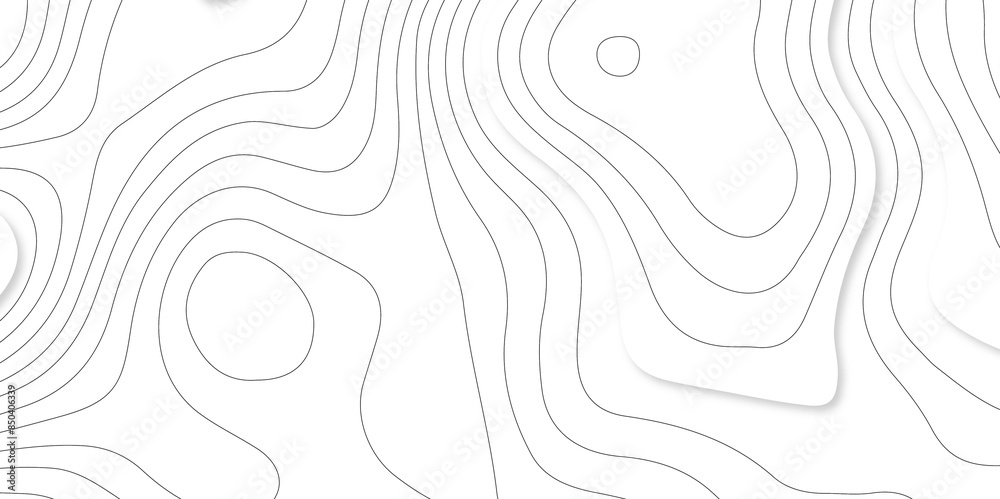 Lines Topographic contour lines vector map seamless pattern. retro ...