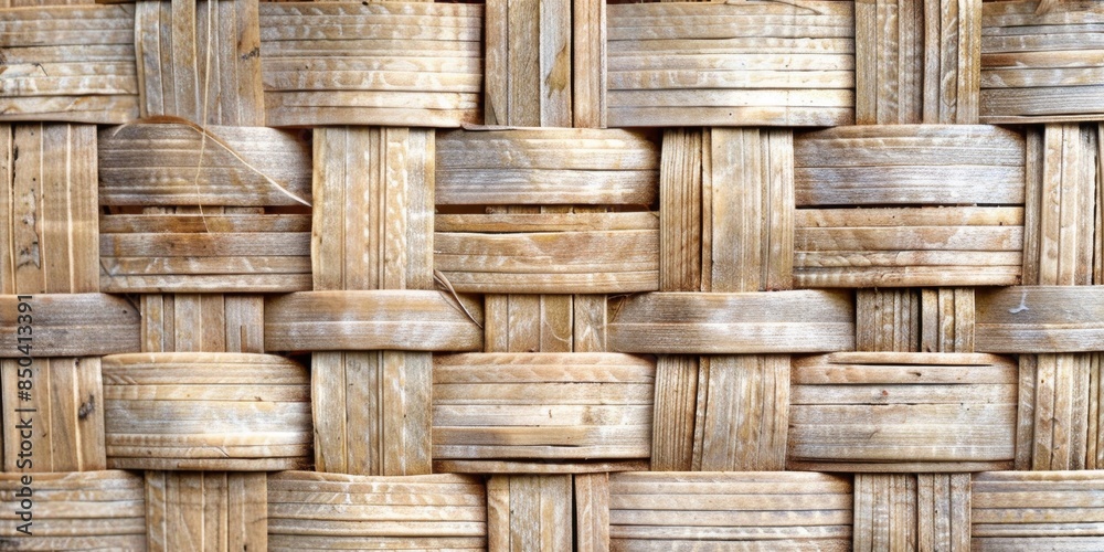 Natural Woven Texture Background with Rattan, Bamboo, and Wood Elements ...