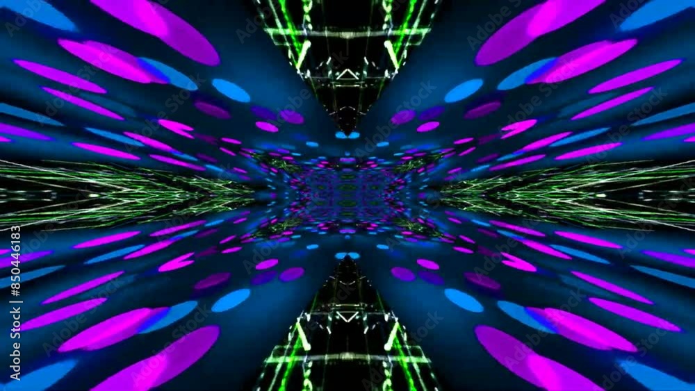 3D kaleidoscope mandala abstract background of trippy art psychedelic ...