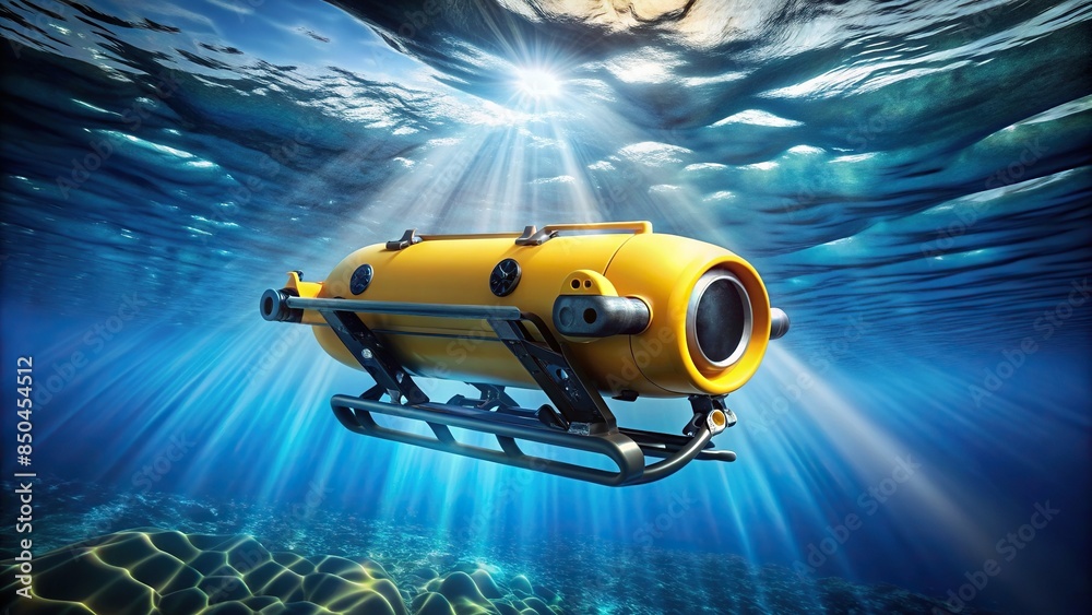 Autonomous underwater drone equipped with sonar and imaging systems for ...