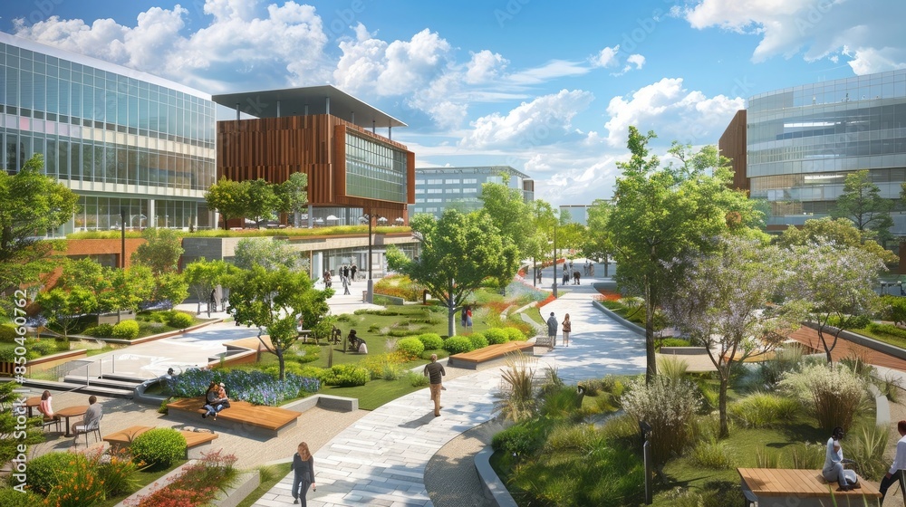 Innovative mixed-use development featuring terraced design, public ...