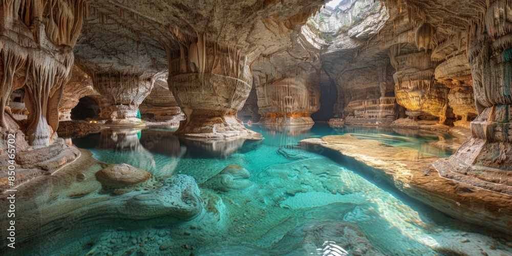 The surreal Jeita Grotto in Lebanon, an extensive cave system with ...