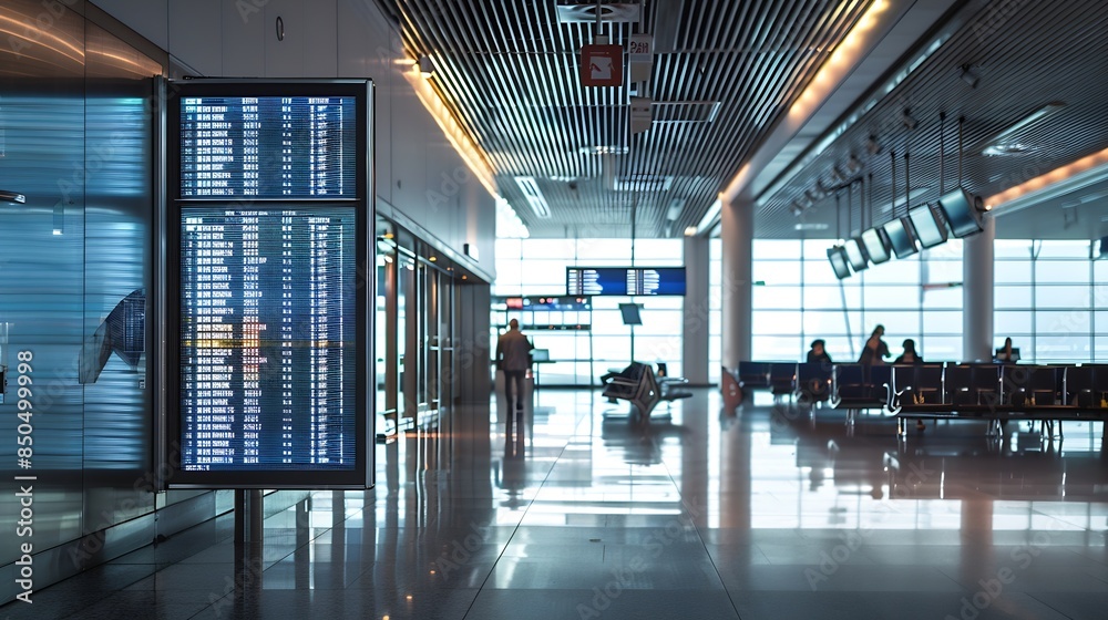 Airport bulletin board a window to travelThe airport bulletin board is ...