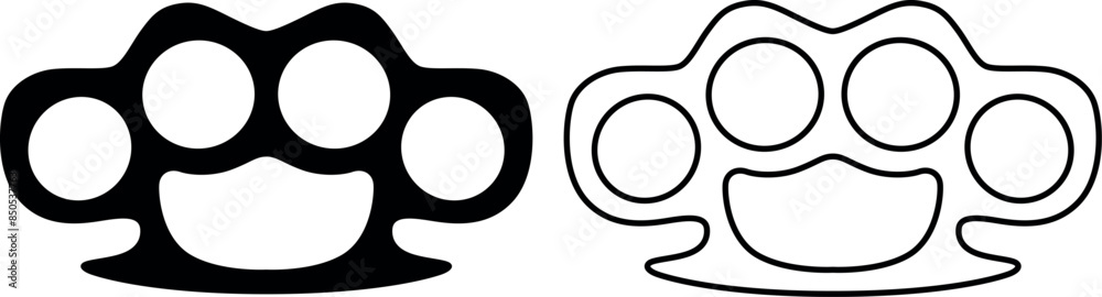 Brass Knuckles Cut File, SVG file for Cricut and Silhouette , EPS ...