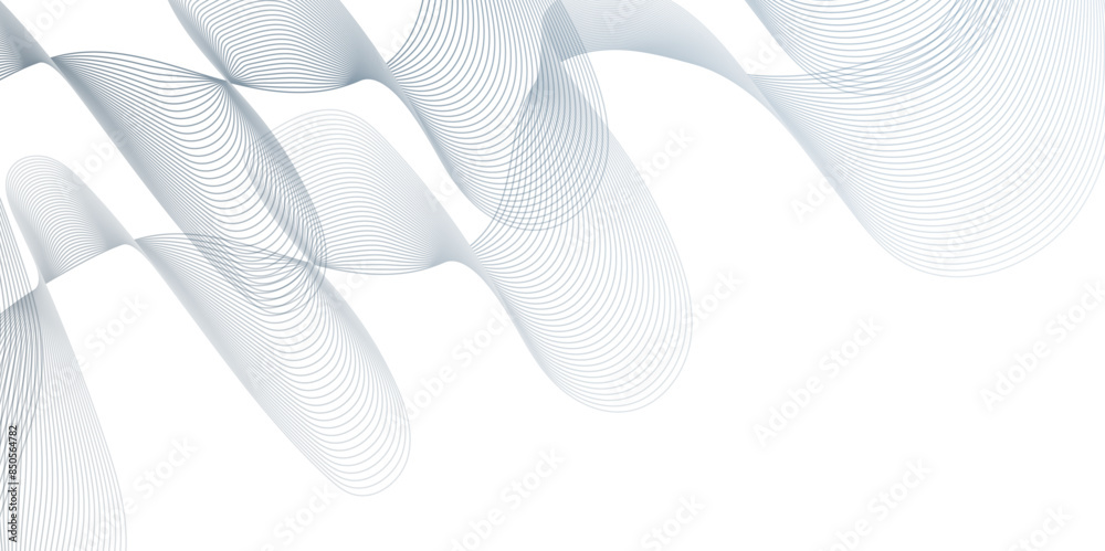 Abstract wave blend lines on transparent background. Design for banner ...