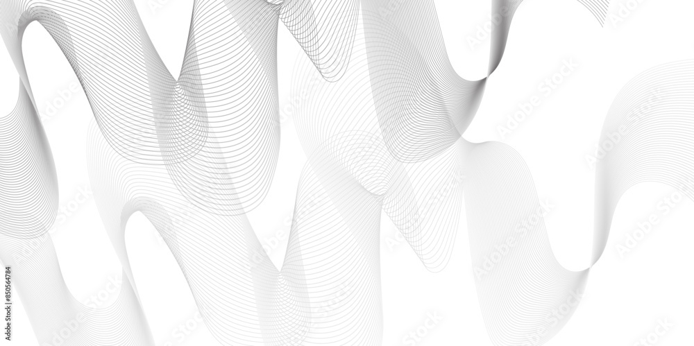 Abstract wave blend lines on transparent background. Design for banner ...