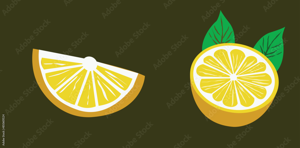 Yellow lemon vector. Lemon is a fruit that is sour and has high vitamin ...
