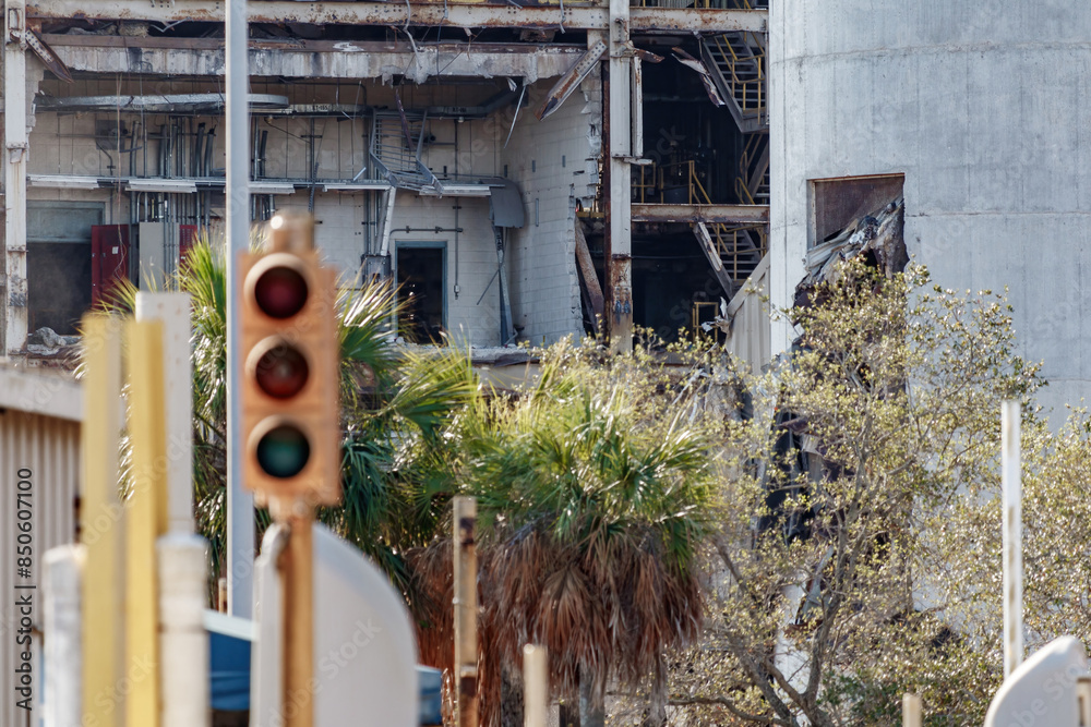 Demolition by implosion not explosion of the Wheelabrator Refuse Plant ...