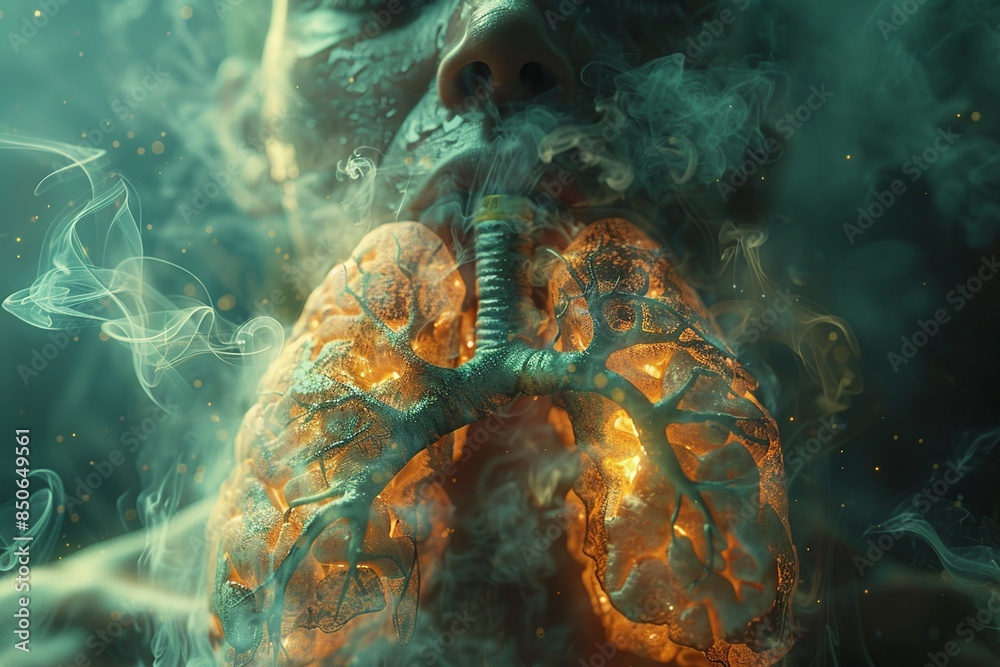 Explore the devastating effects of cigarette smoke on lung anatomy and ...
