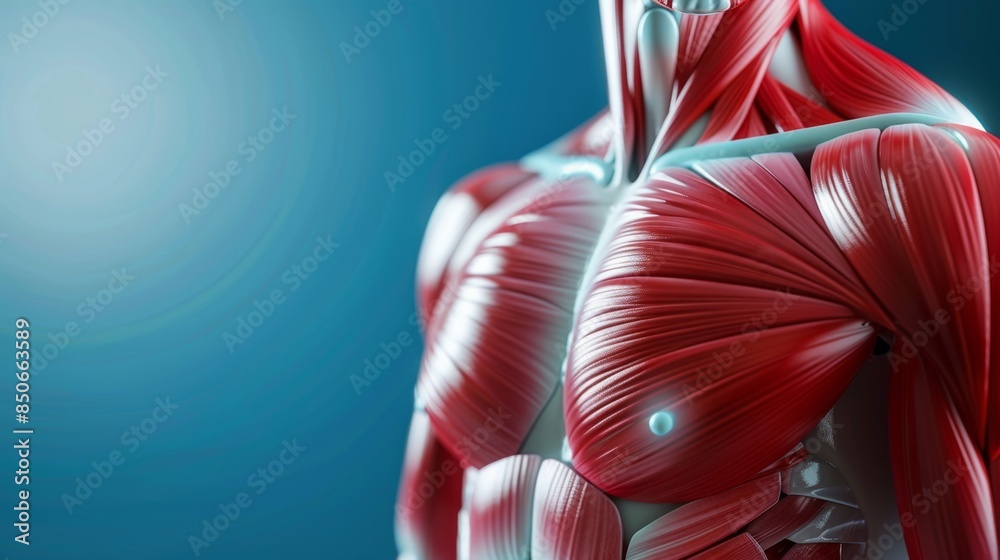 Human chest muscles anatomy Stock Photo | Adobe Stock