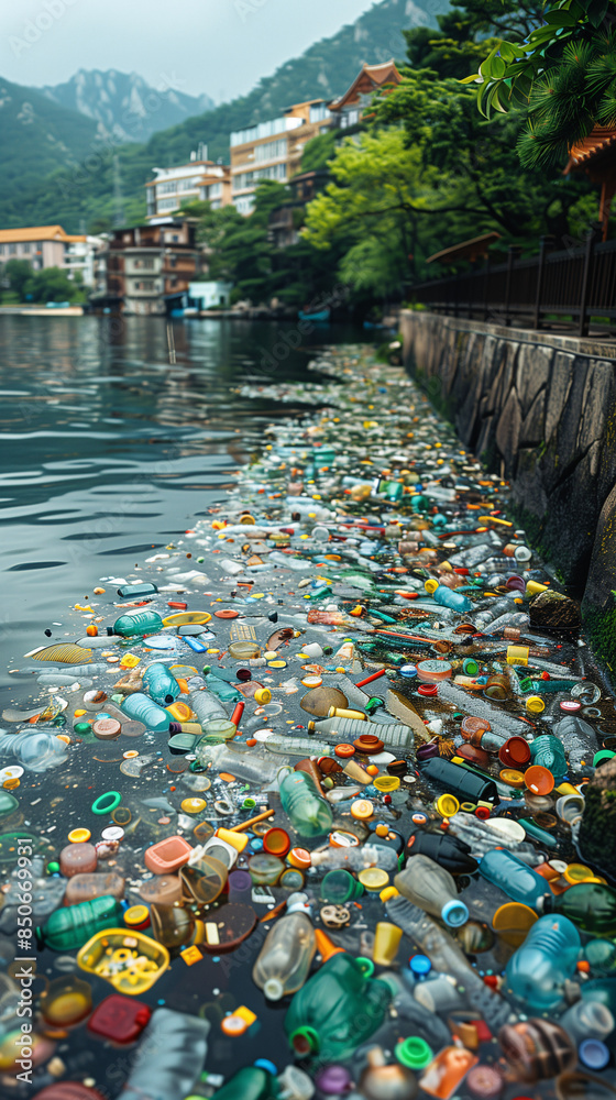 High-resolution image of microplastic pollution in a freshwater ...