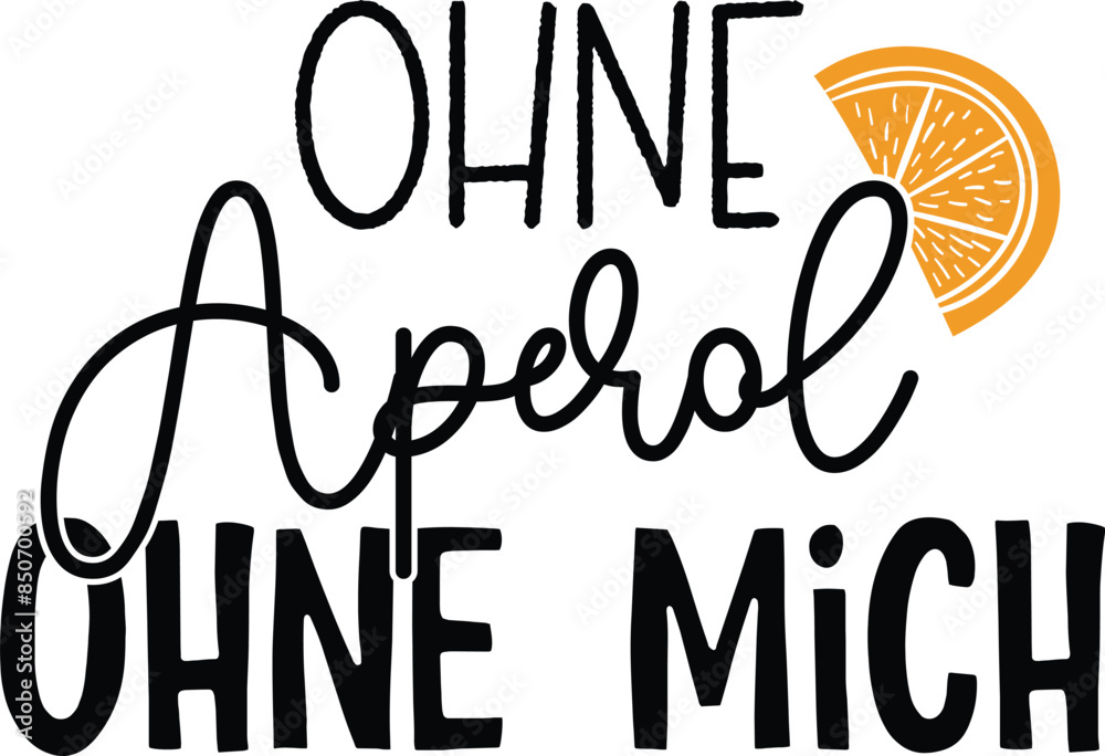 Aperol SVG T-shirt Design Template Stock Vector | Adobe Stock