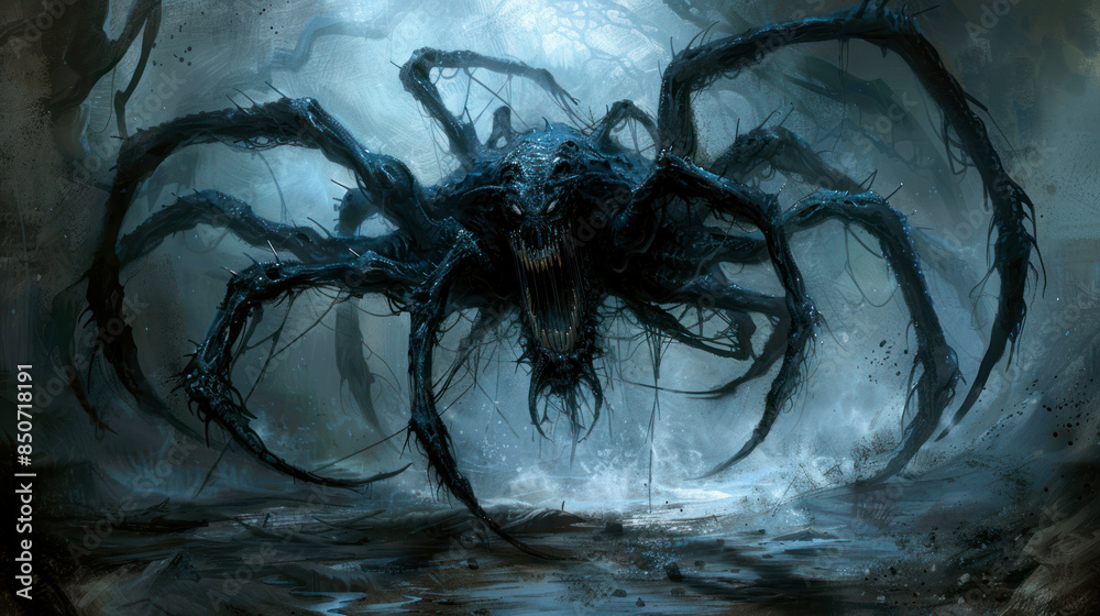 Nightmare spiderlike monster - delirium tremens, psychosis, bad ...