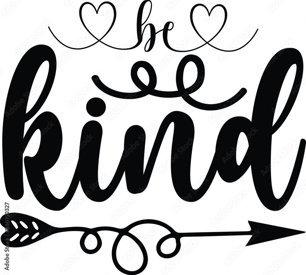 BE KIND , vector Illustration isolated on white background. Autism ...