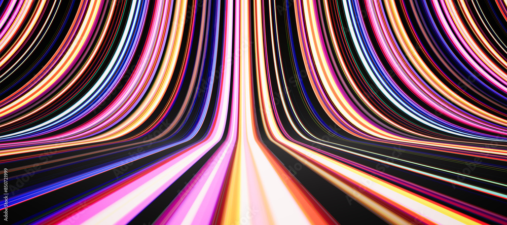 Colorful abstract light streaks effect animation background. Music ...