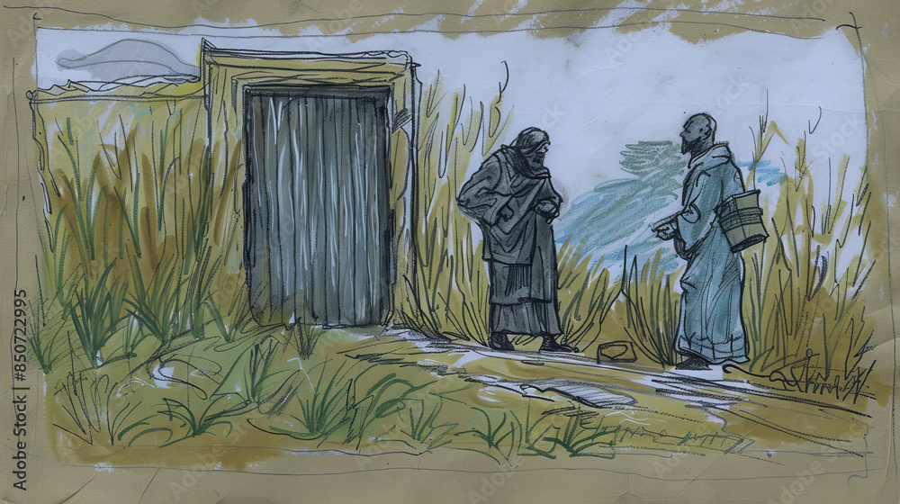 Illustration of The Parable of the Prodigal Son in the Bible Gen AI ...