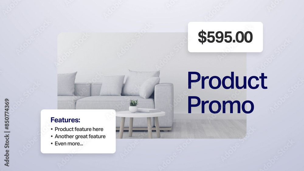 Multiple Panel Product Promo Stock Template | Adobe Stock