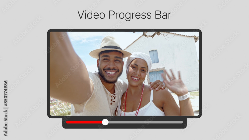 Simple Video Progress Bar Overlay Stock Template | Adobe Stock