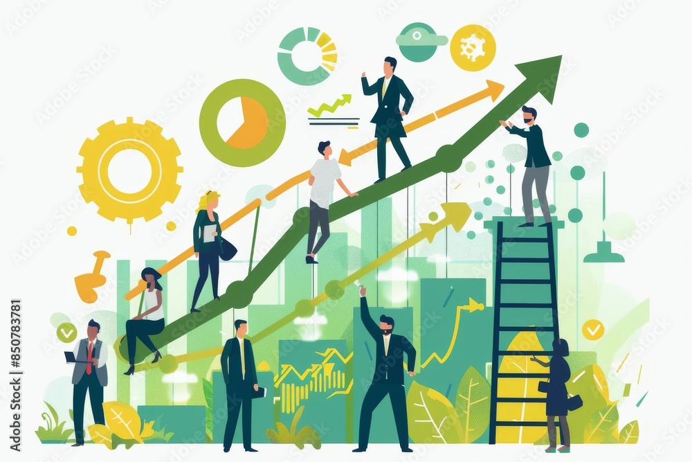 The concept of team growth, teamwork, and teamwork to enhance ...