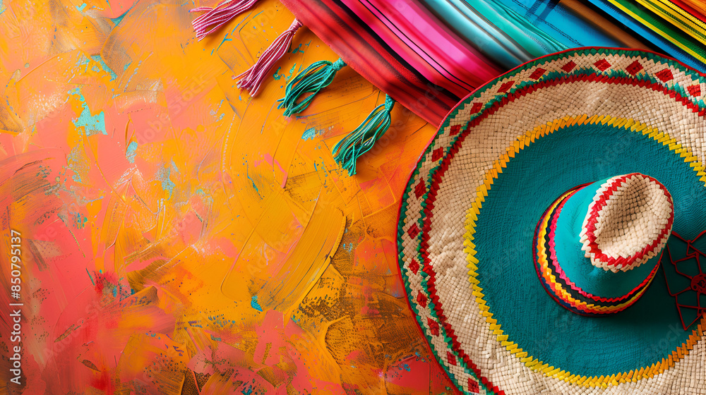 cultura y tradicion mexicana fondo aluivo a mexico con sombrero y ...