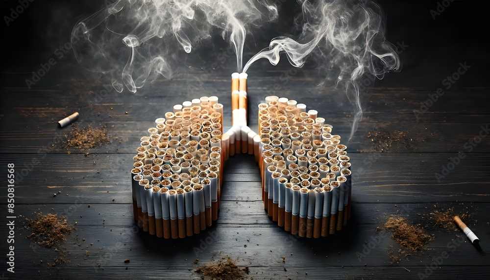 This image graphically depicts the severe consequences of smoking on ...